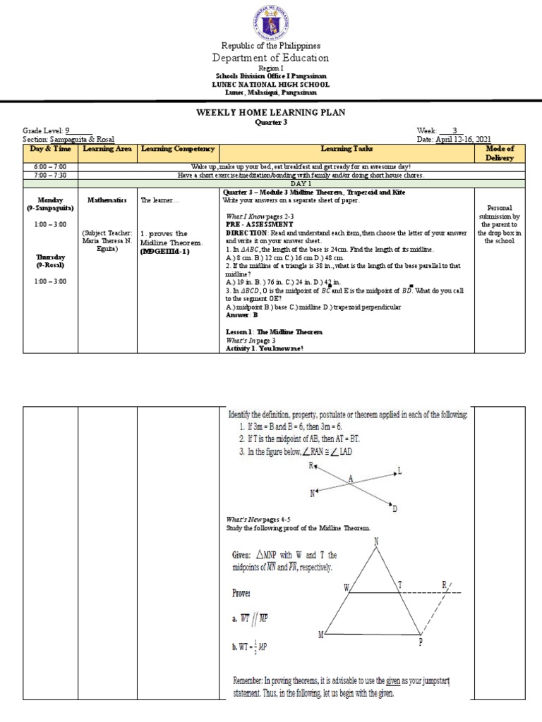 Department of Education: Republic of The Philippines | PDF | Teaching ...