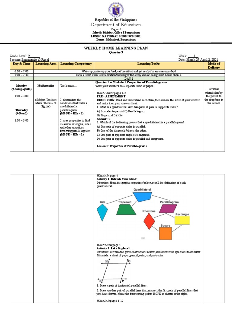 Department of Education: Republic of The Philippines | PDF | Elementary ...