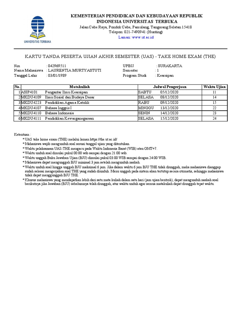 Ktpu Take Home Exam | PDF