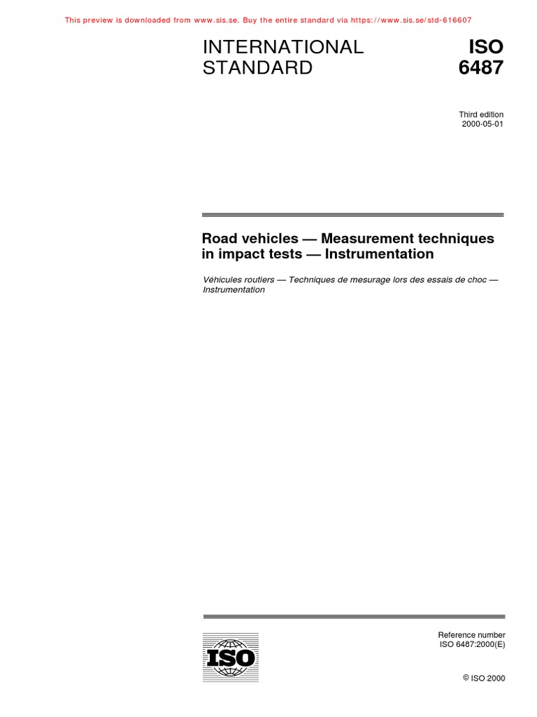 Iso 6487 2000 FR en PDF | PDF | International Organization For Standardization | Calibration