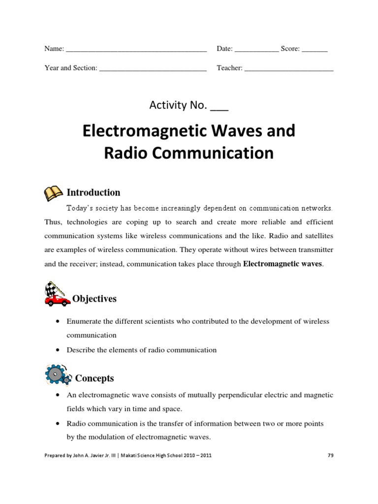 Intro To Electronics Worksheet | PDF | Radio | Electronics