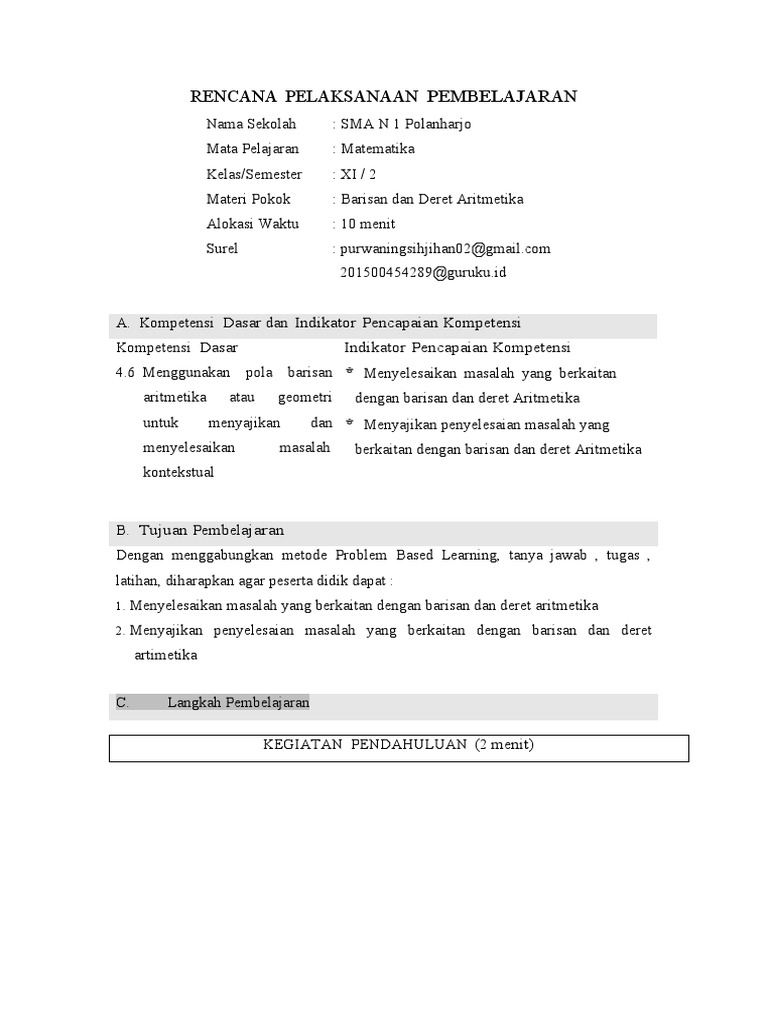 RPP Berbasis Tpack | PDF