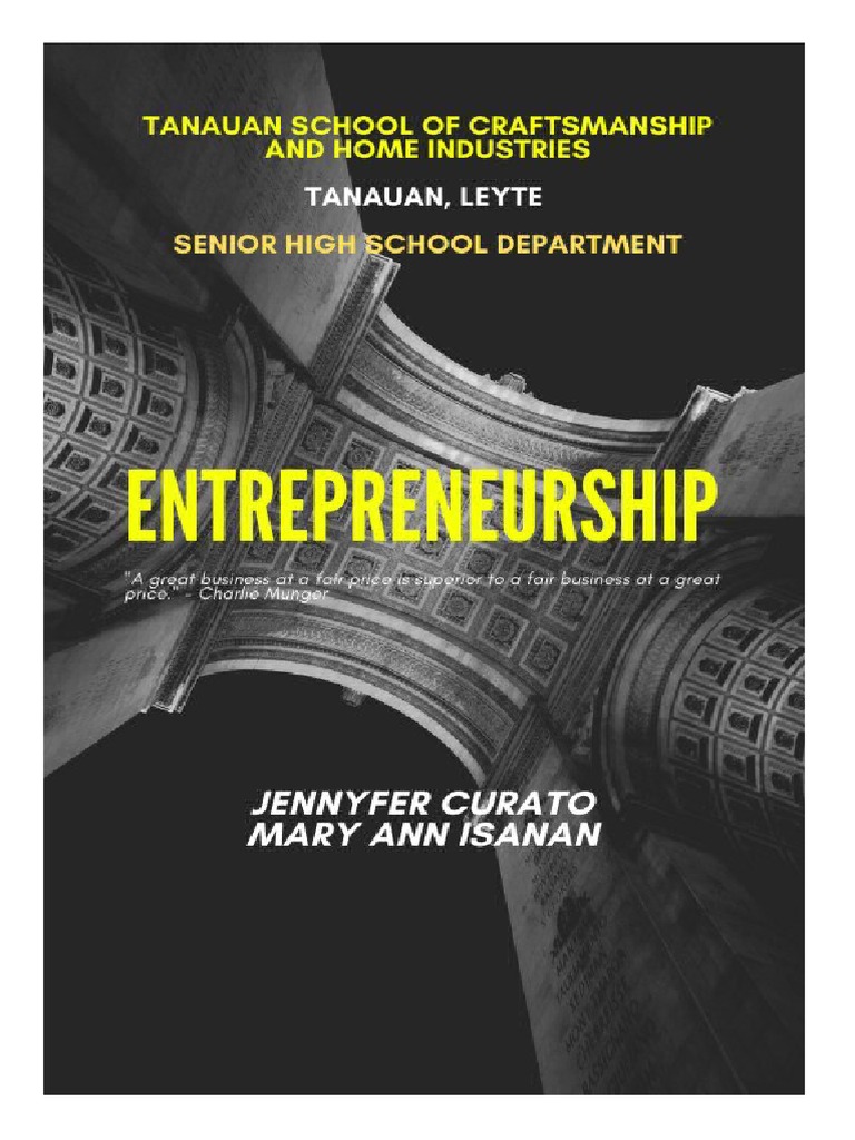 Entrep Week 1 2 | PDF | Entrepreneurship | Business