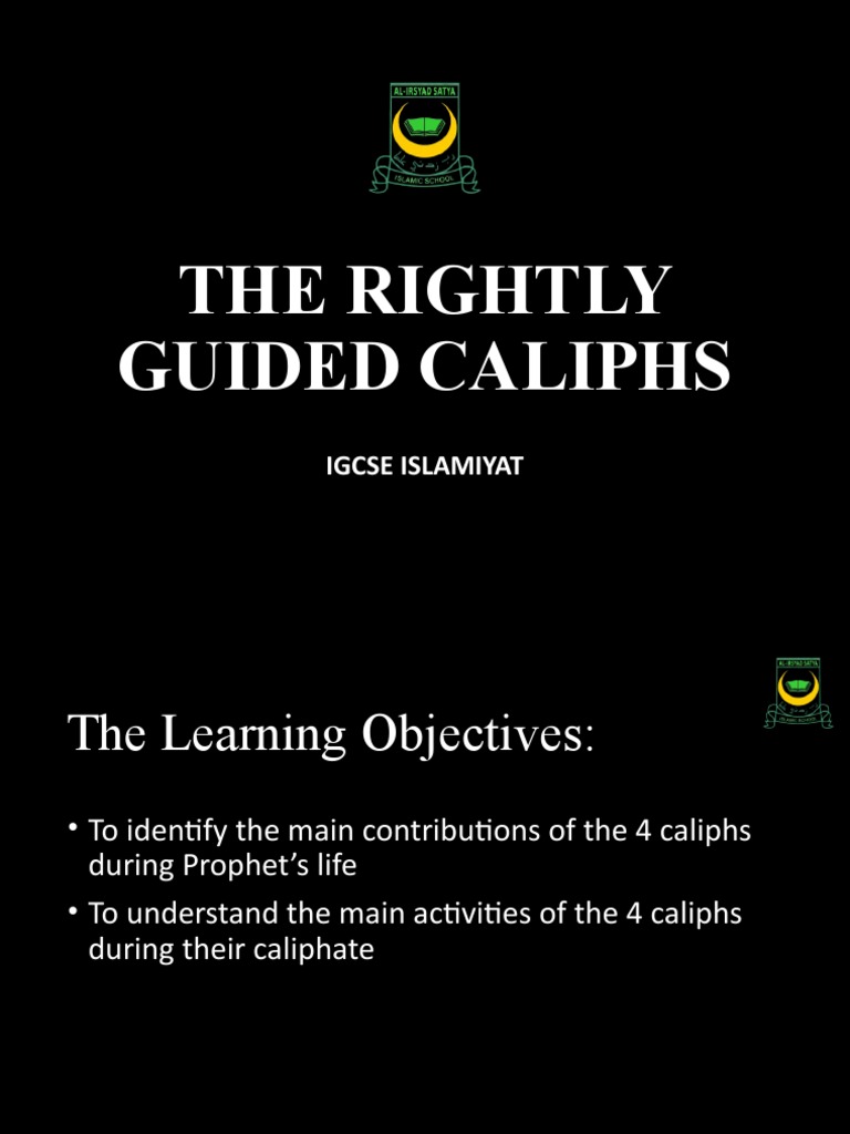 The Rightly Guided Caliphs: Igcse Islamiyat | PDF | Muhammad | Caliphate