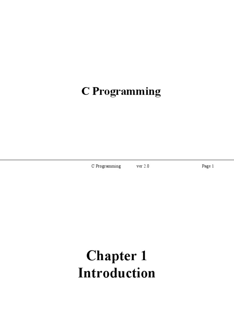 C Programming | PDF | C (Programming Language) | Integer (Computer Science)