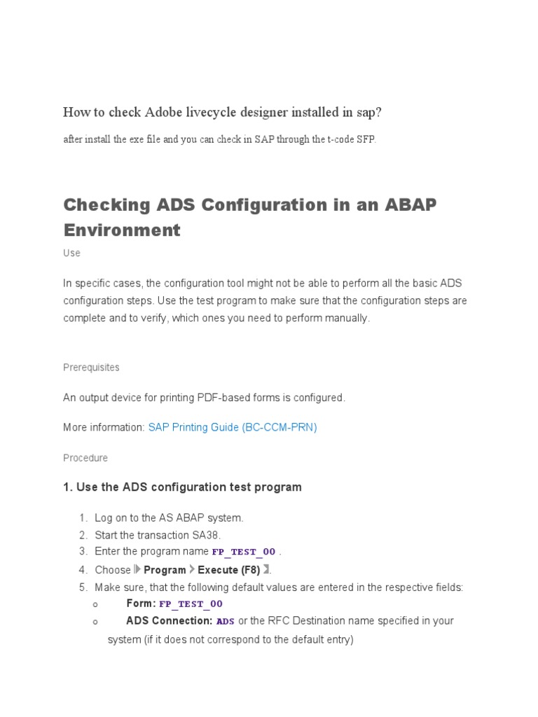 Adobe Livecycle Designer 9.0 Installation Prerequisite | PDF