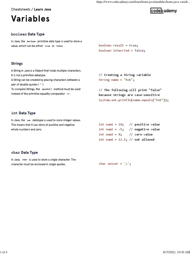 Boolean: Boolean Result Boolean Ismarried | PDF | Integer (Computer ...