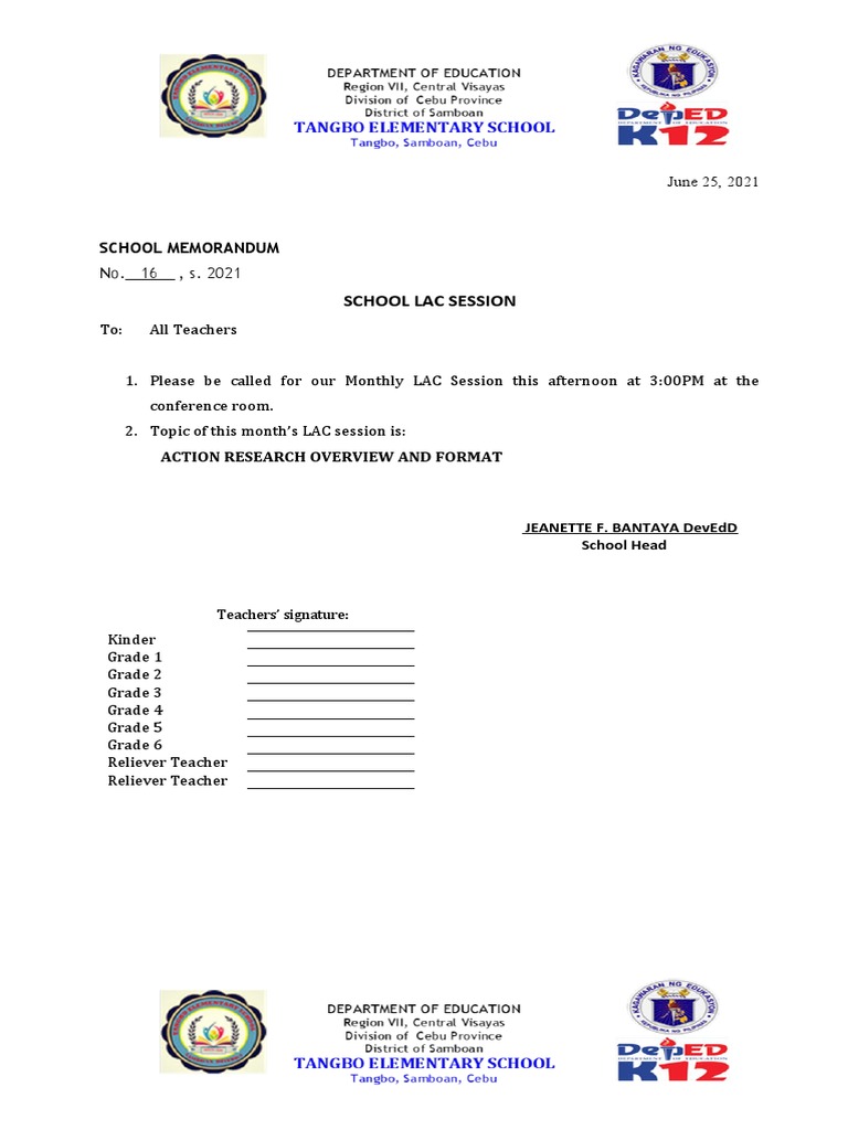 School Lac Session | PDF | Communication | Human Nature