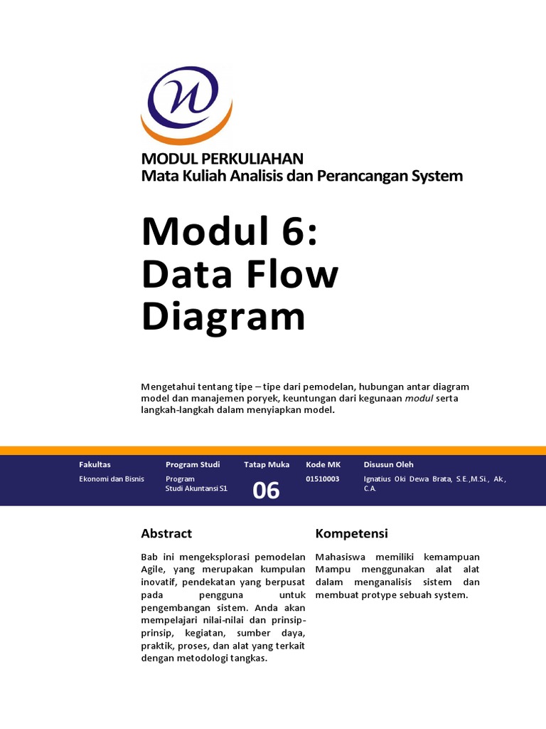 Modul Ganjil 2020 APS Modul 6 Data Flow Diagram | PDF
