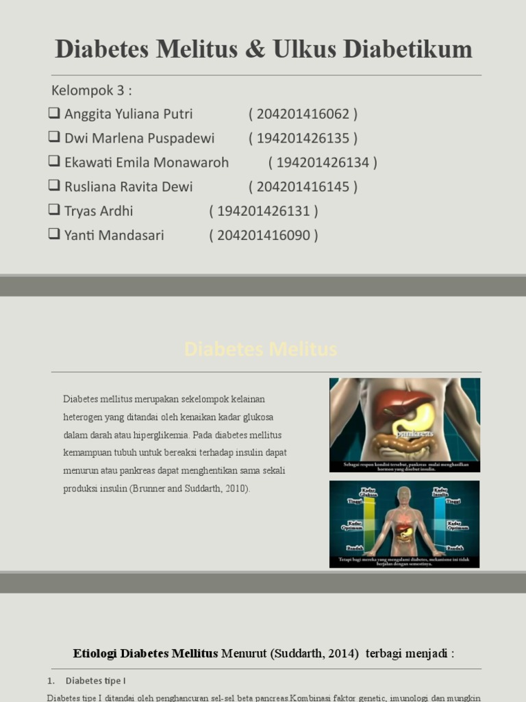 KDK II Diabetes Melitus Dan Ulkus Diabetikum-1 | PDF | Pengembangan ...