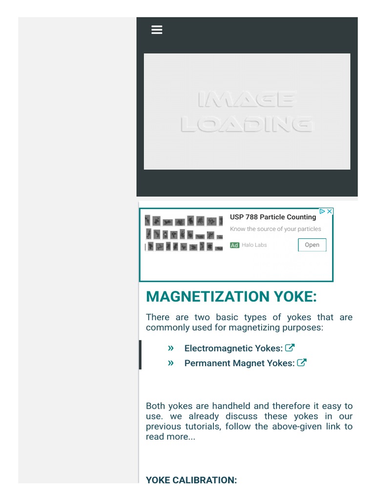 NDT - Magnetization Yoke InfoBrother | PDF | Magnetic Field | Magnetism