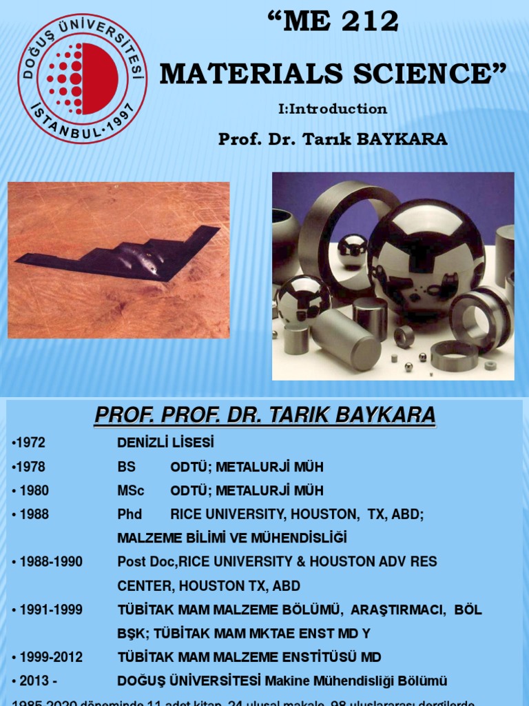 Me 212 Materials 1 | PDF | Materials Science | Metals