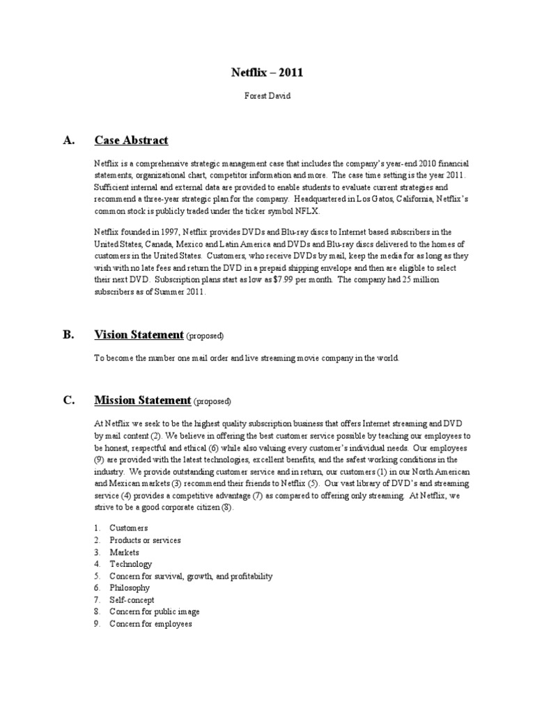 Netflix Case Analysis | PDF | Netflix | Streaming Media
