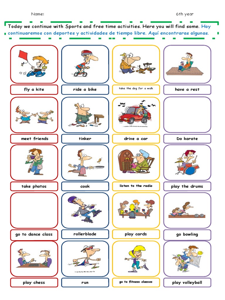 6°leisure Activities | PDF | Sports | Hobbies