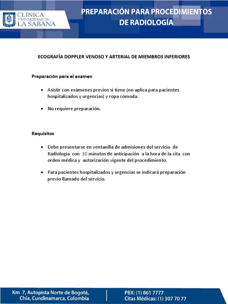 Ecografia Doppler Venoso Y Arterial De Miembros Inferiores Pdf