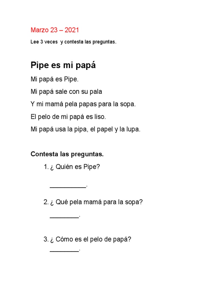 Actividades de Lectura y Escritura | PDF