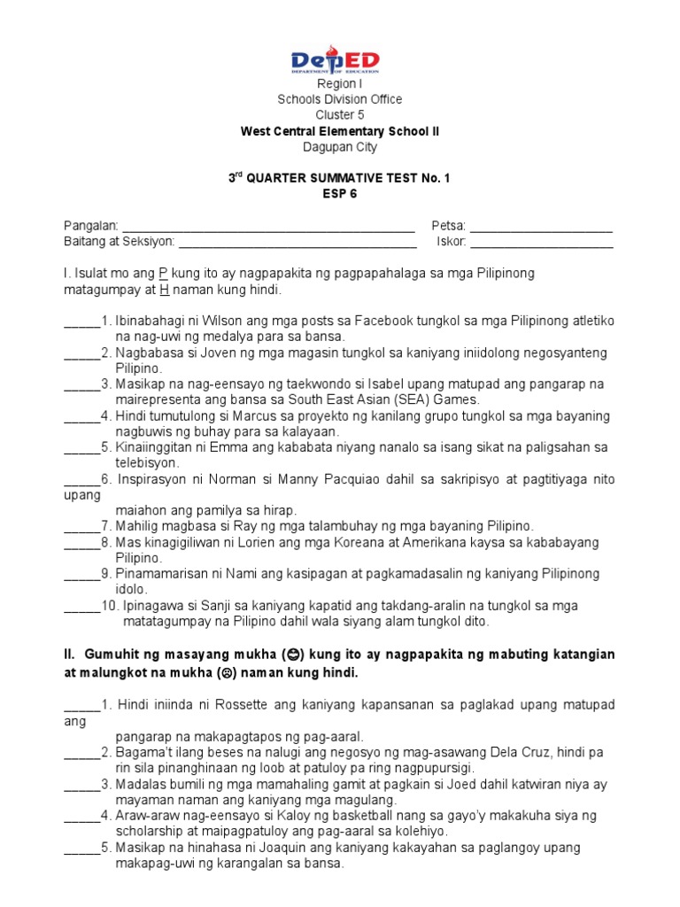 Q3 ST1 3 GR.6 Esp | PDF