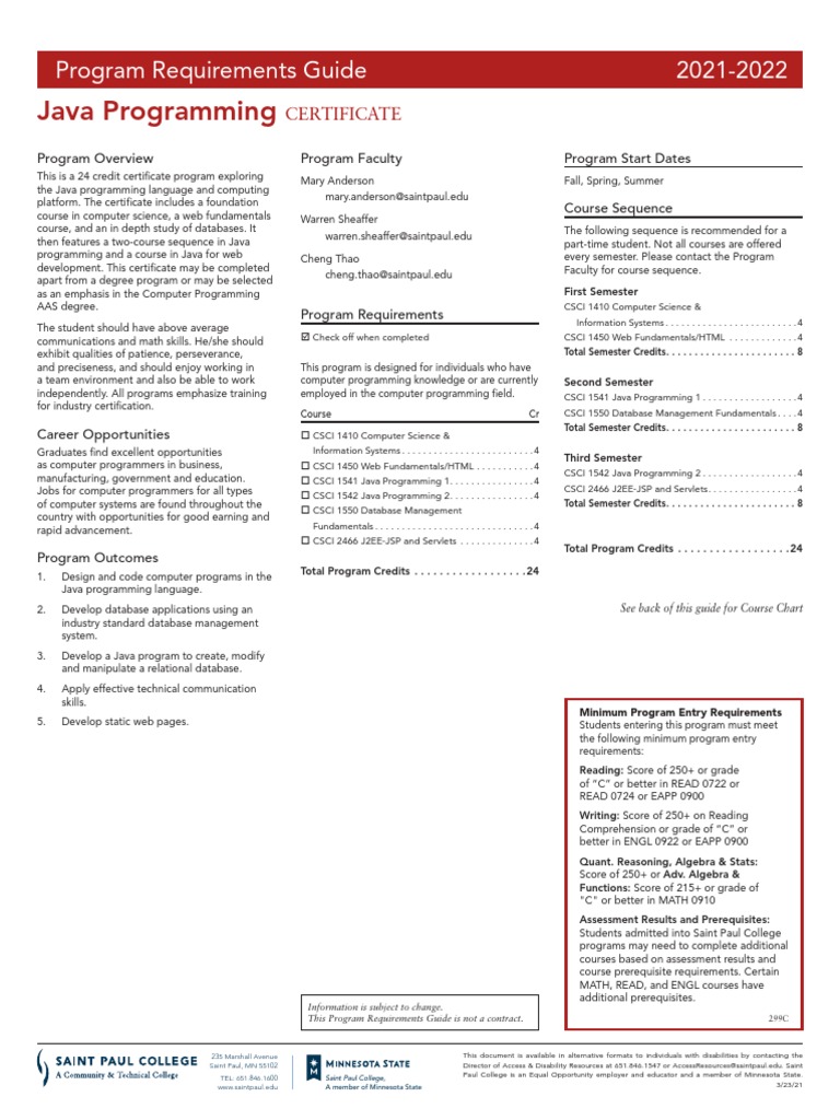 Java Programming Certificate | PDF | Programmer | Java (Programming ...