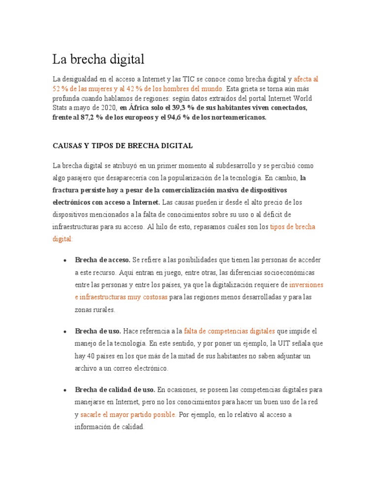 La Brecha Digital | PDF