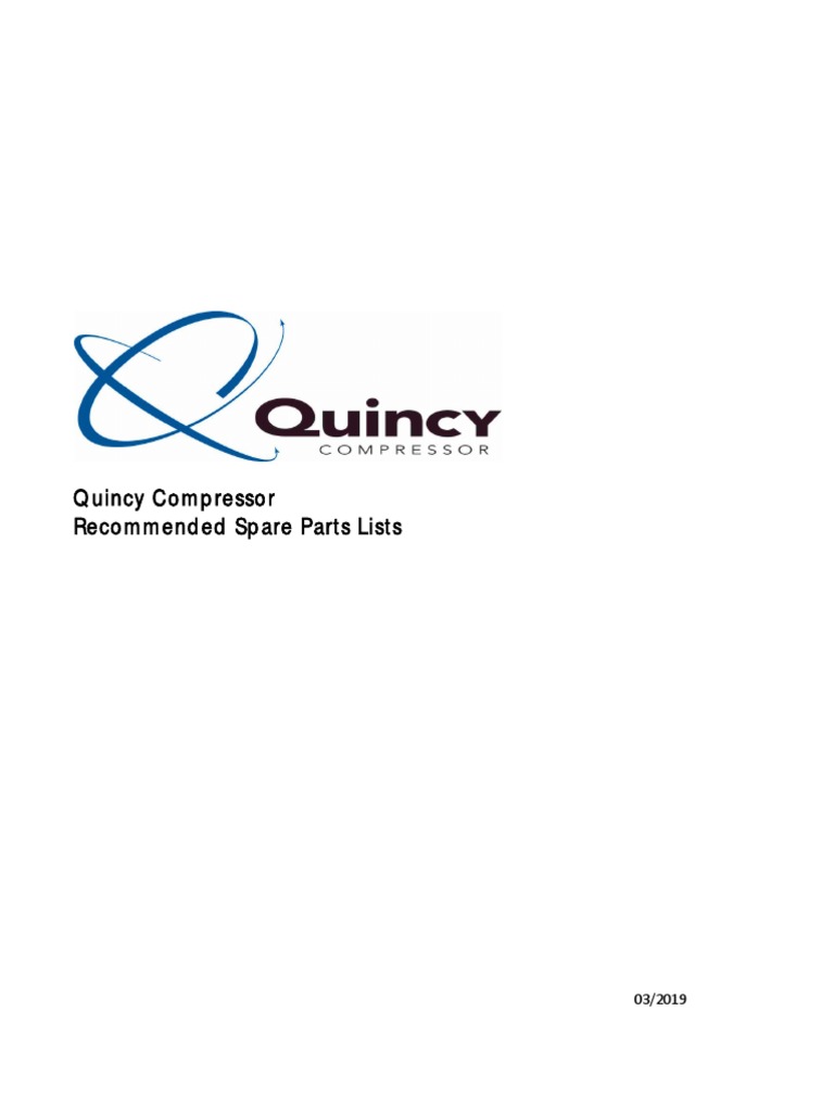 Quincy Qsi and QGD and QSV Parts List | PDF | Programmable Logic Controller | Valve