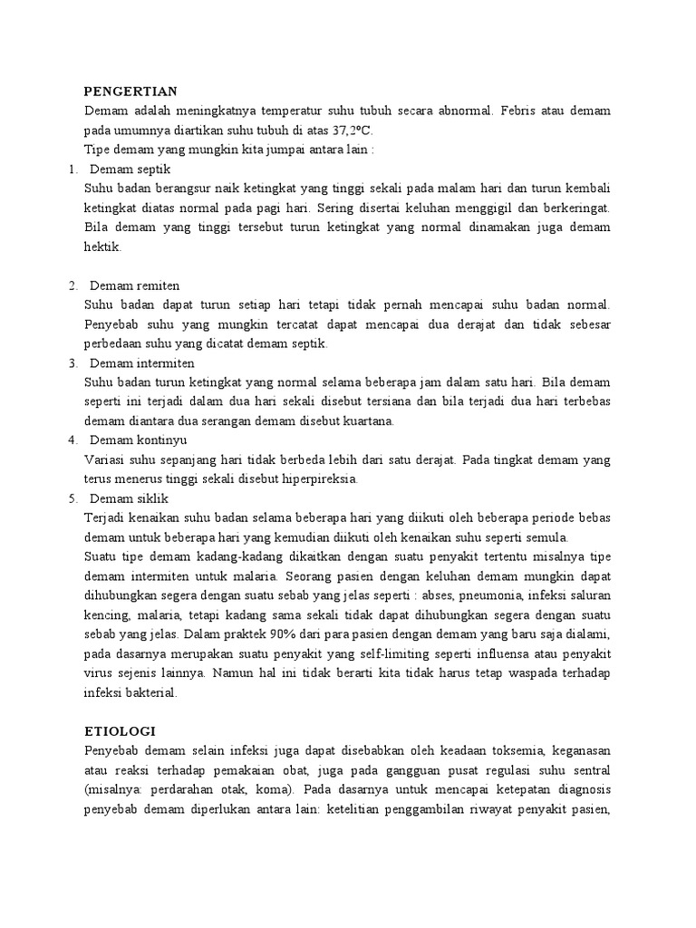 Askep Obs Febris | PDF