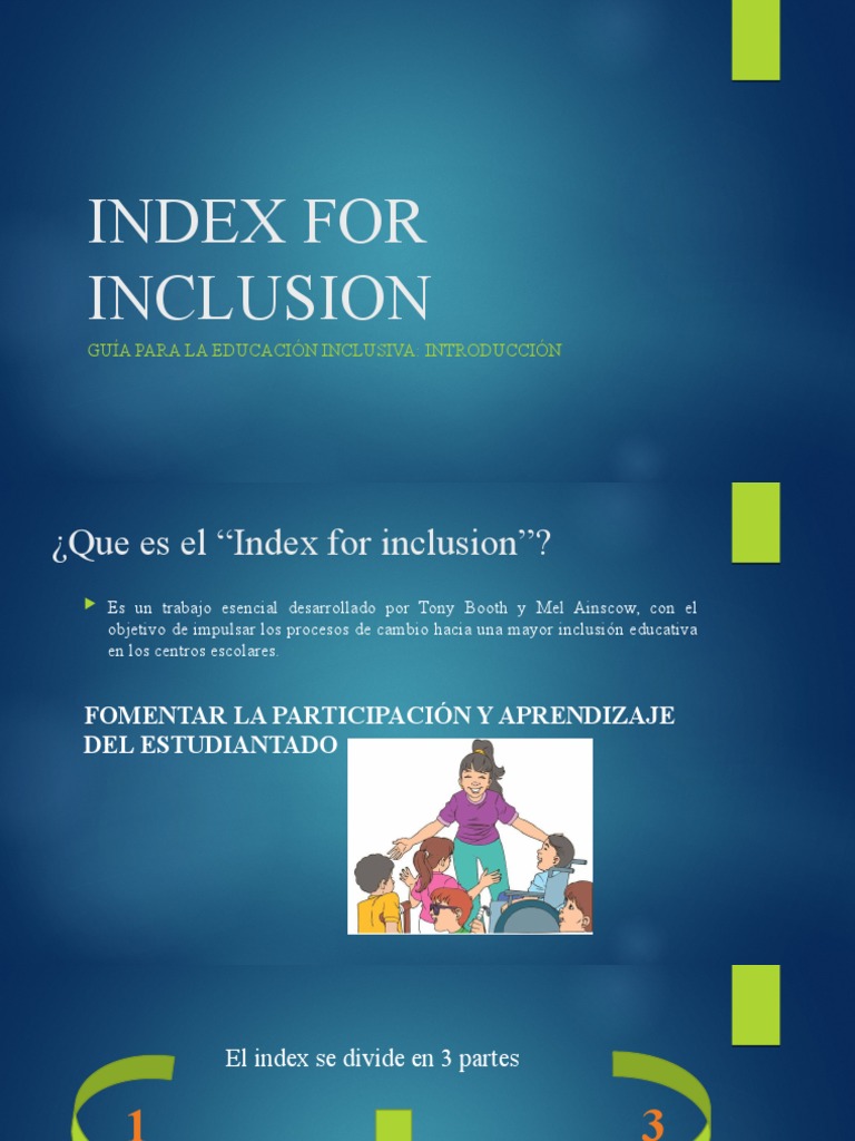 INDEX FOR INCLUSION Introducción | PDF | Inclusión (Educación ...