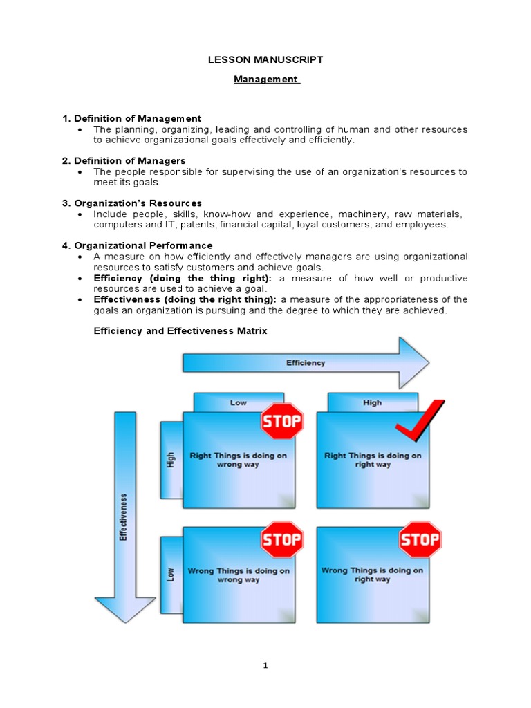 Lesson Manuscript Management | PDF | Human Resources | Goal
