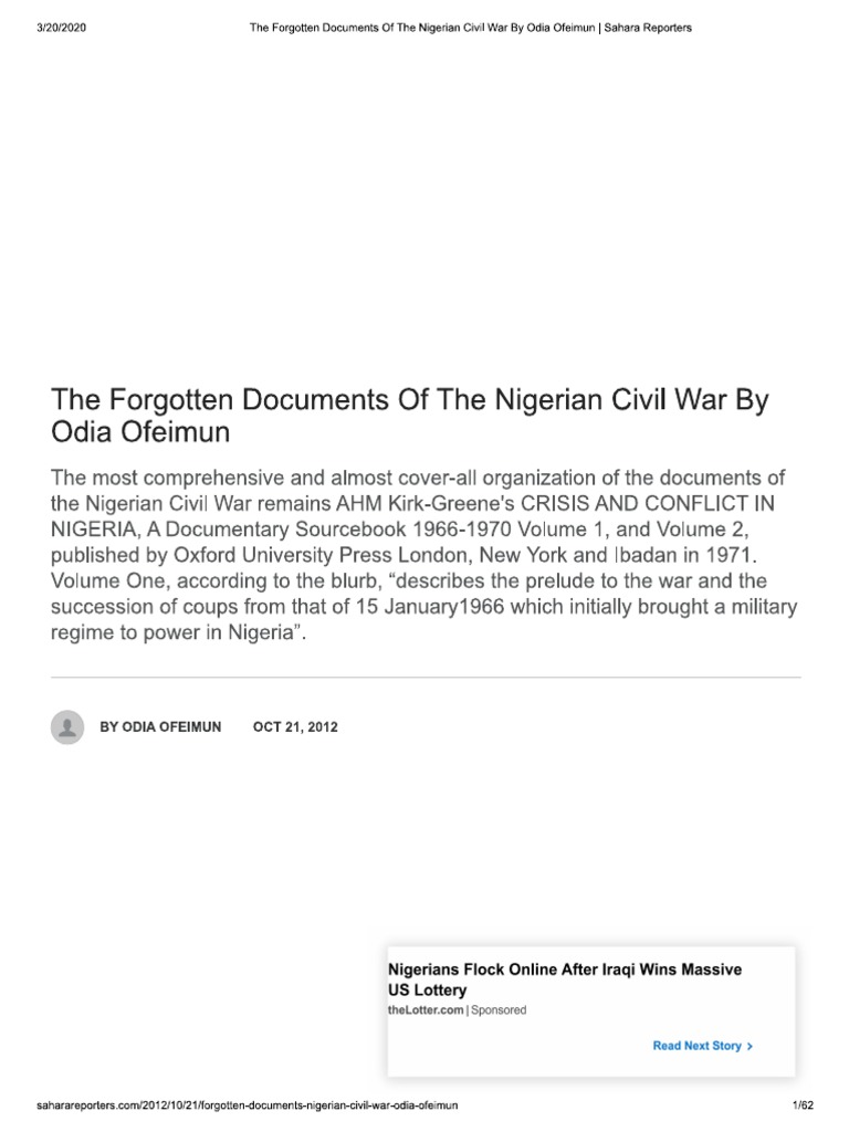 Forgotten Documents of The Civil War | PDF