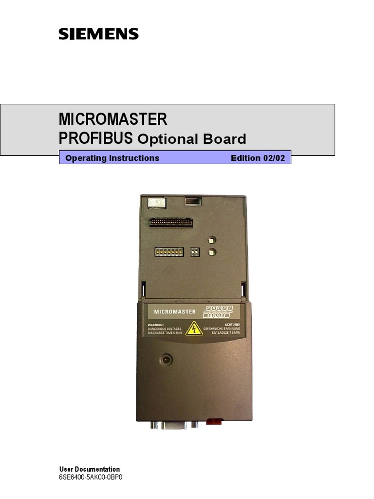 MM4 Profibus en | PDF
