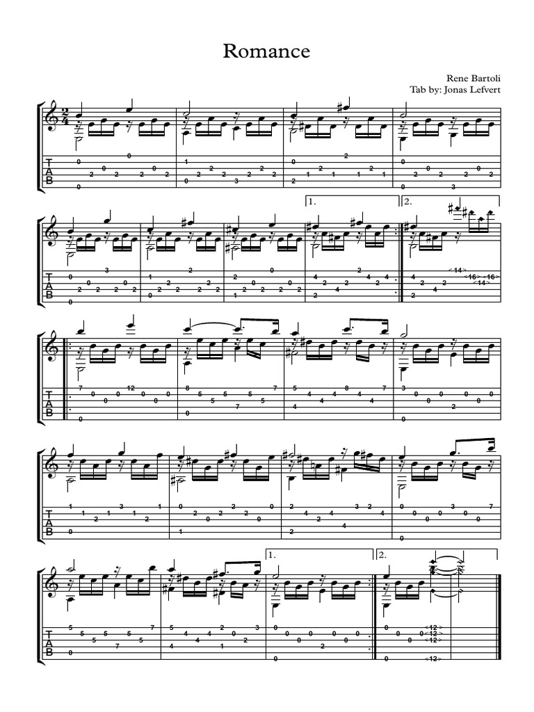 Rene Bartoli Romance | PDF