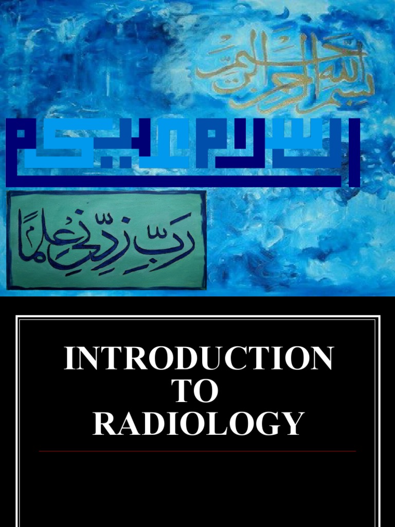 Lecture 1 | PDF | Medical Imaging | Radiology