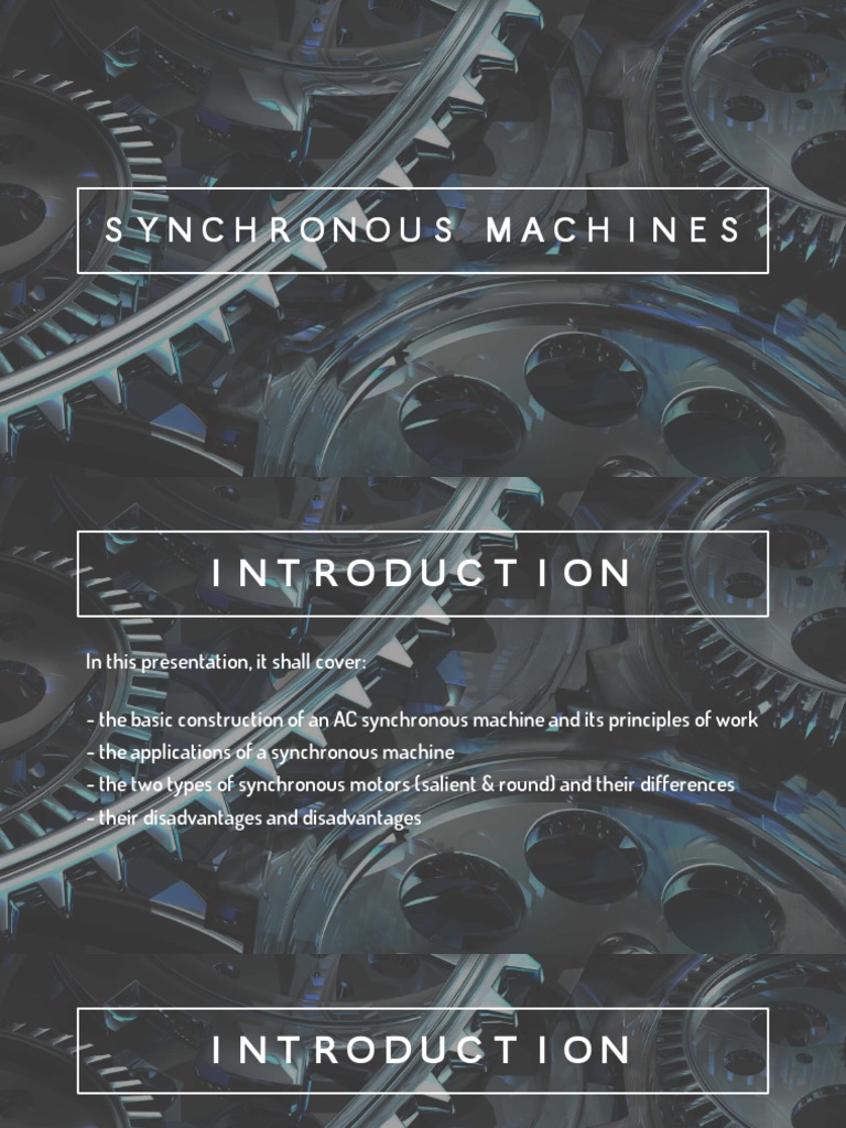Synchronous Machines | PDF | Electric Motor | Magnetic Devices