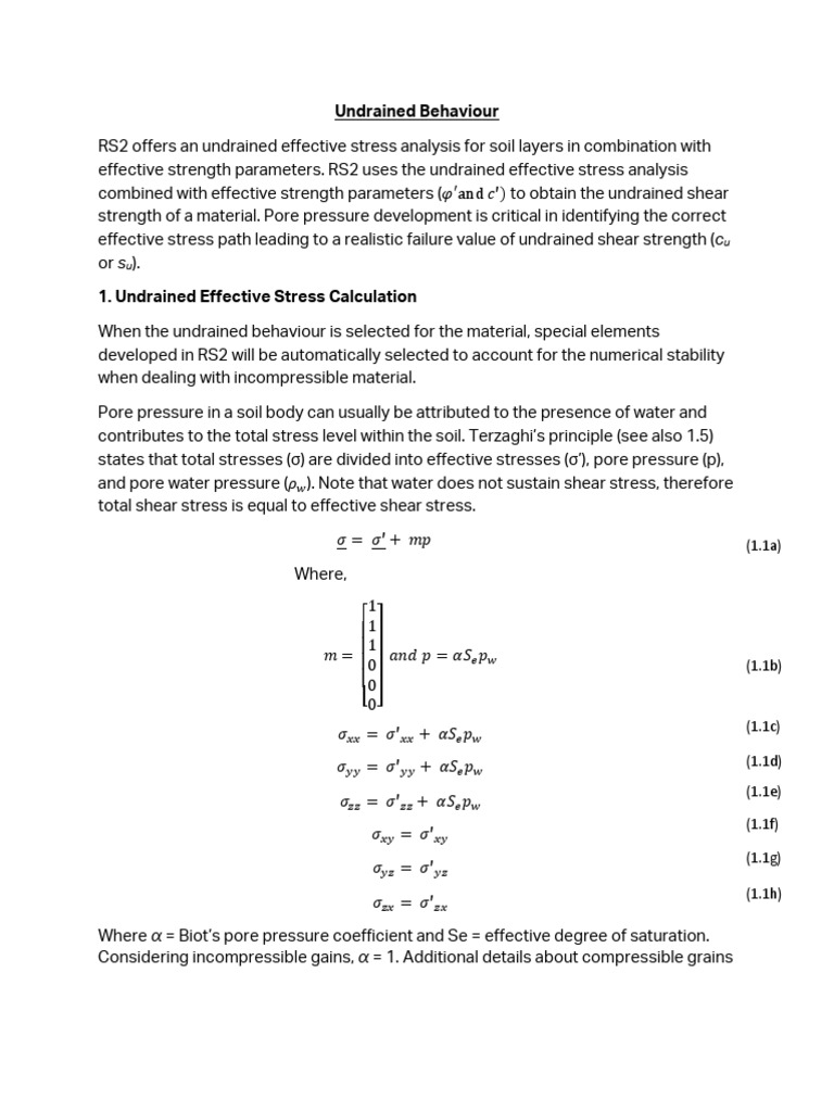 Un Drained | PDF | Young's Modulus | Stress (Mechanics)