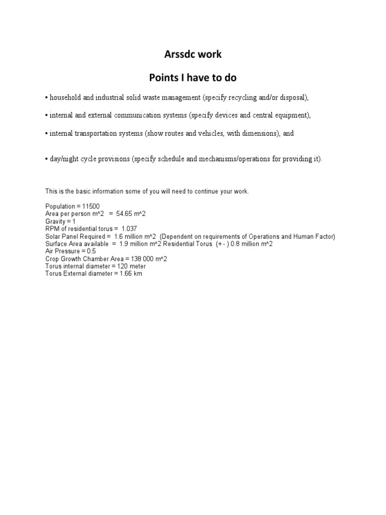 Arssdc Work Points I Have To Do | PDF | Water | Water Vapor