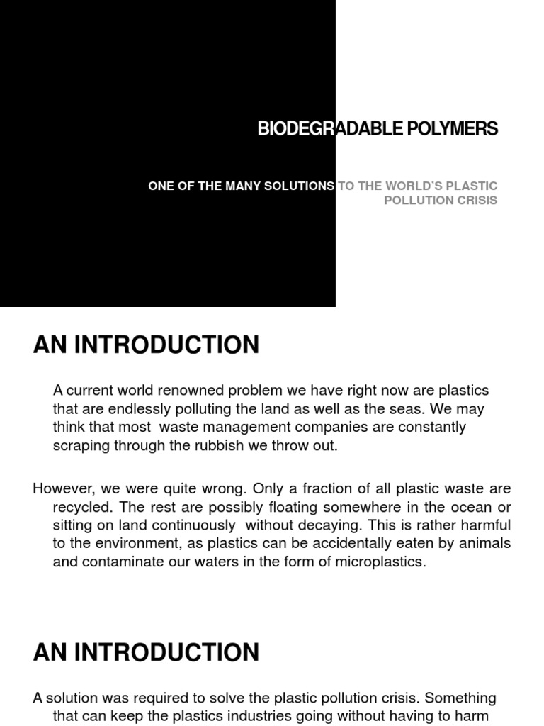 Biodegradable Polymers | PDF | Biodegradation | Polymers