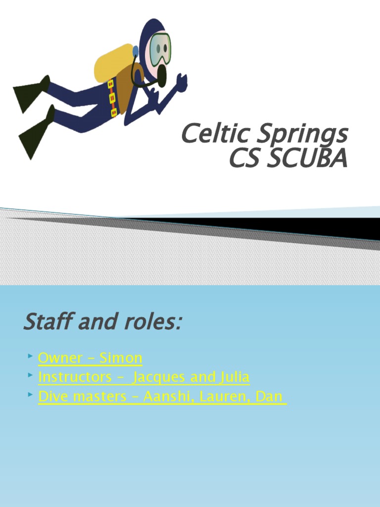 Celtic Springs Scuba Diving Courses | PDF | Career & Growth | History