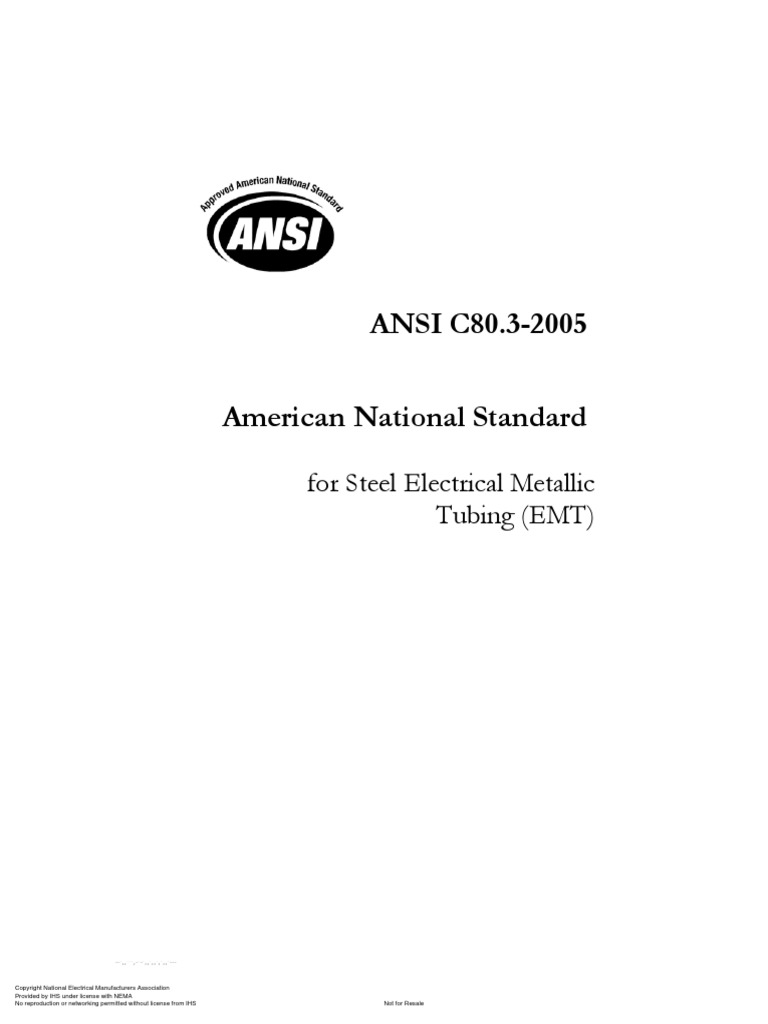 Ansi C80.3-2005 | PDF | Pipe (Fluid Conveyance) | Corrosion