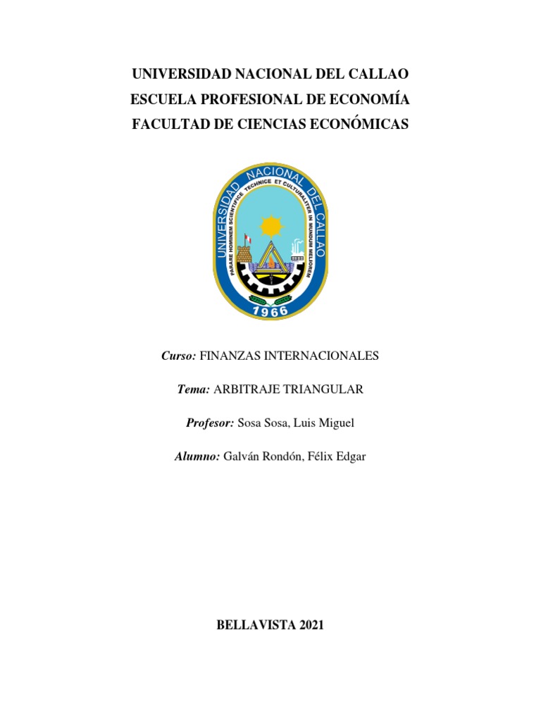 Caso Arbitraje Triangular | PDF | Tipo de cambio | Economía Financiera