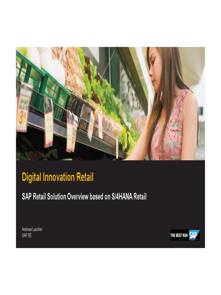 Digital Innovation Retail: SAP Retail Solution Overview Based On S ...