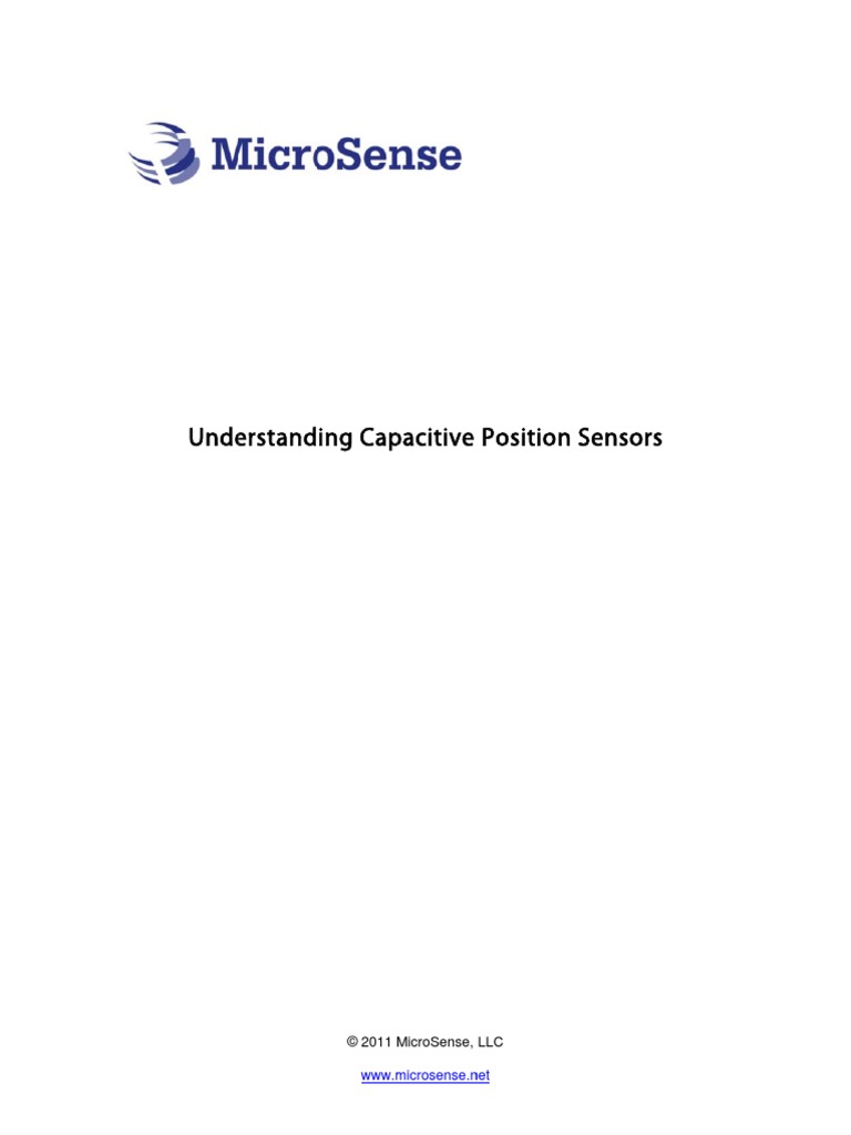 Understanding Capacitive Position Sensors MicroSense Update 13-OCT-11 ...