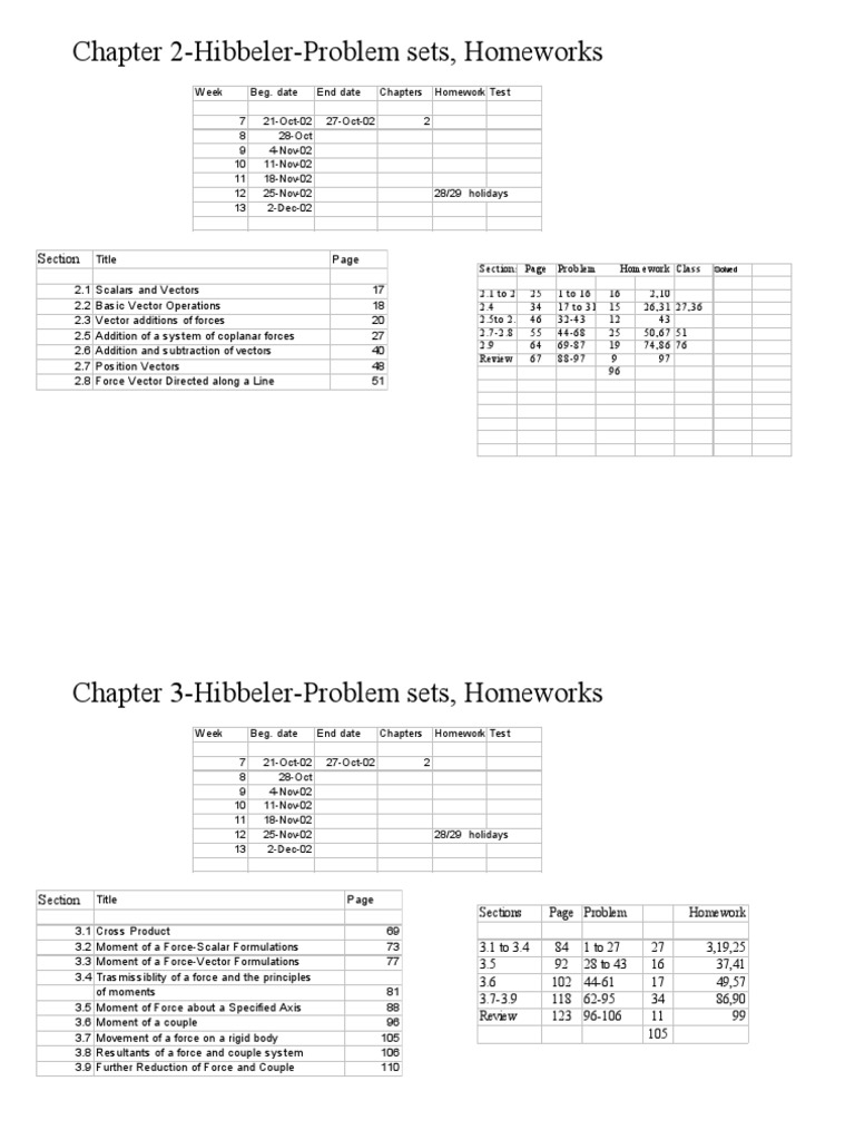 Chapter 2-Hibbeler-Problem Sets, Homeworks: Section | PDF | Euclidean ...