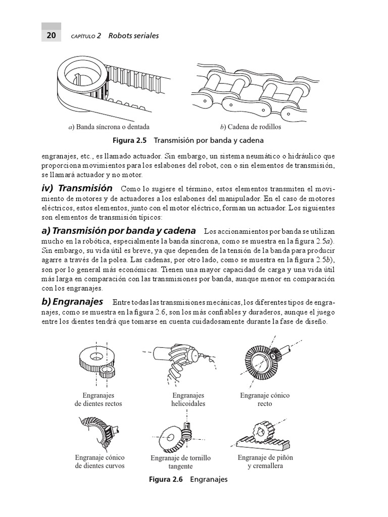 Subsistemas Robots Seriales | PDF | Engranaje | Convertidor digital a ...