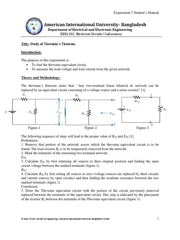 American International University-Bangladesh: Department of Electrical and Electronic ...