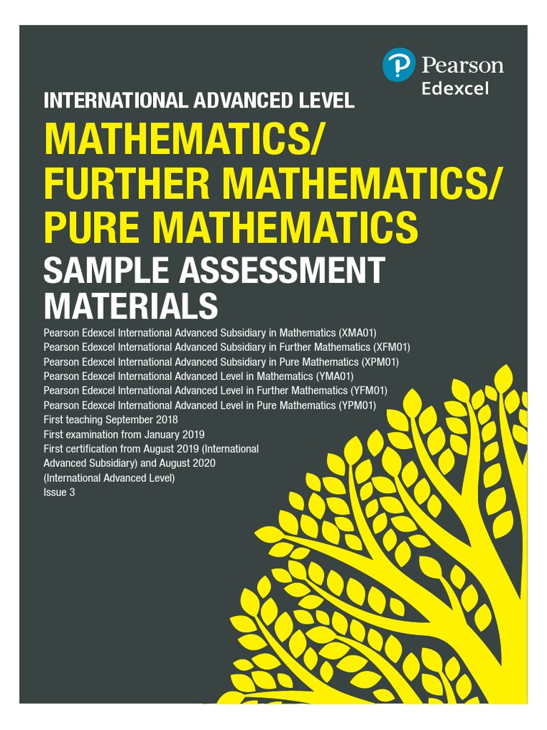 P4 Sample Assesment QP | PDF | Gce Advanced Level (United Kingdom ...