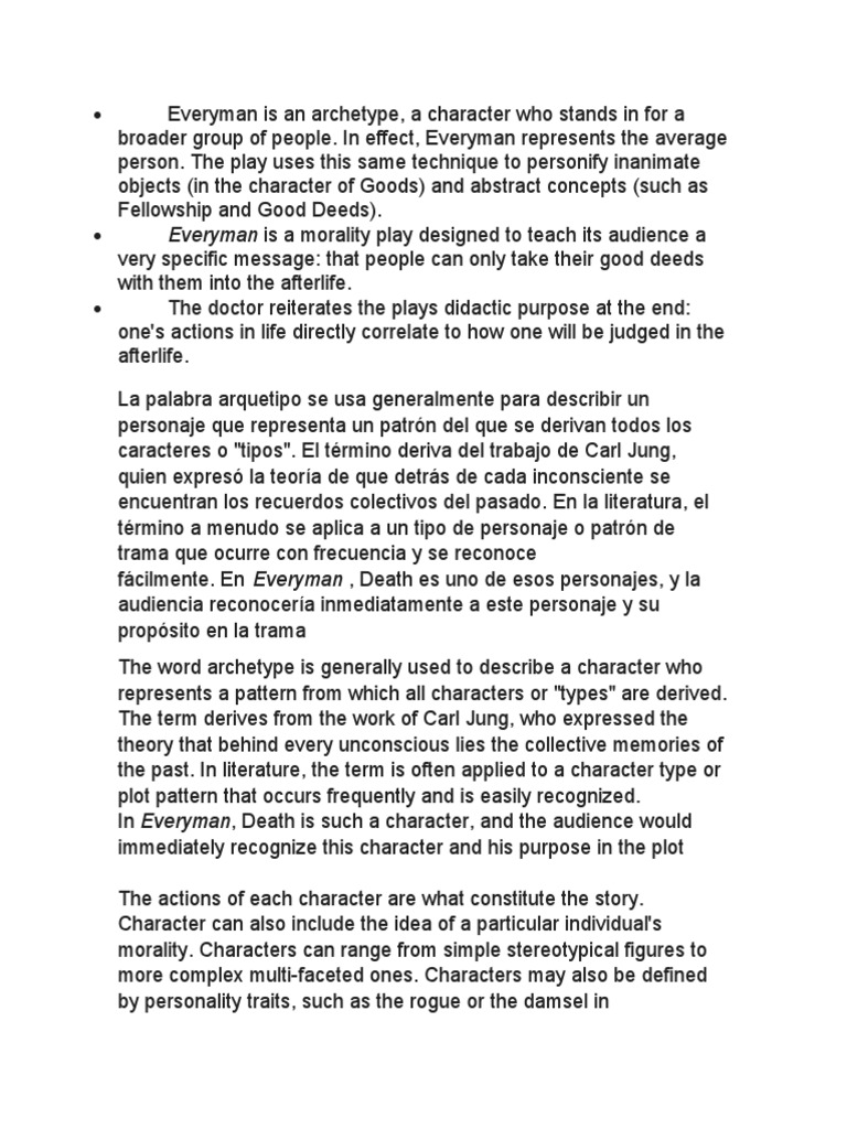 Understanding Everyman: A Morality Play | PDF | Psychology | Science