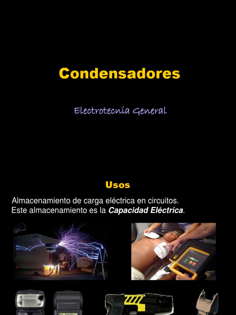 Estructura y Funcionamiento de Condensadores | PDF | Capacidad ...