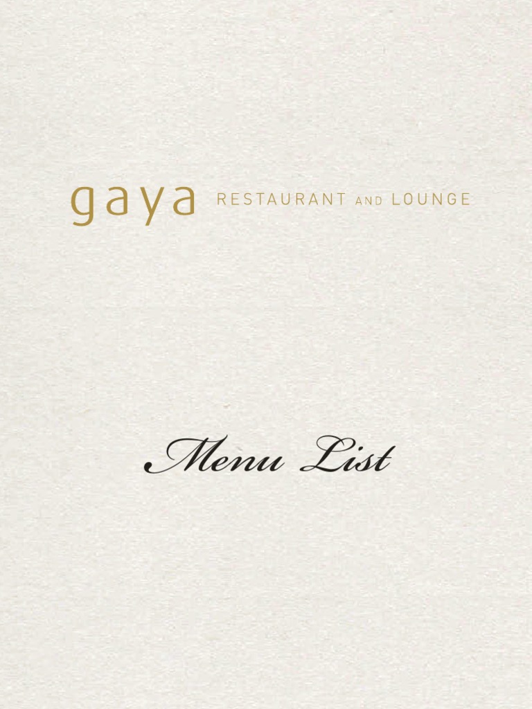 Menu Gaya Restaurant Beverage | PDF | Soft Drink | Rose