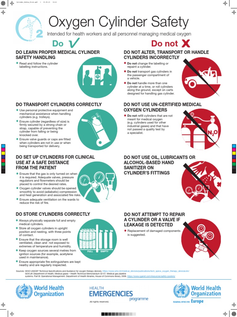 Oxygen Cylinder Safety: Do Not | PDF | Gases | Mechanical Engineering