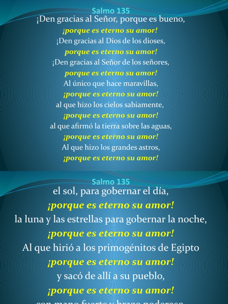 Salmo 135 | PDF | Historia | Poesía