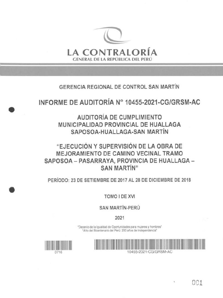 Contraloría General de La República | PDF